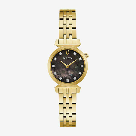 Click here for Bulova Womens Regatta Diamond Accent Gold-Tone Sta... prices