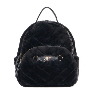 Juicy By Juicy Couture Love On Top Faux Fur Womens Logo Backpack, Color ...
