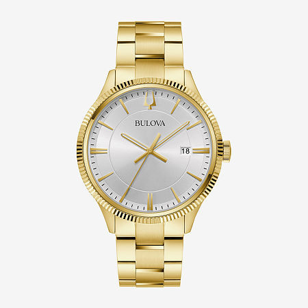 Click here for Bulova Mens Gold Tone Stainless Steel Bracelet Wat... prices