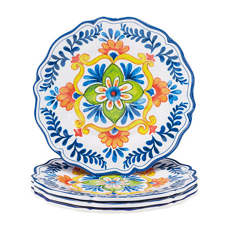Certified International Flores Set of 4 Salad Plate 9  Service For 4 - Miscellaneous