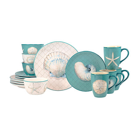 Certified International Ocean View 16Pc Dinnerware Set  Service for 4 - Miscellaneous