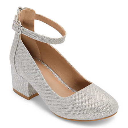 Click here for Christie & Jill Layla Girls Closed Toe Block Heel... prices