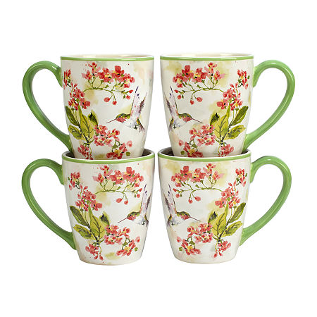 Certified International Hummingbirds Set of 4 Mug  14 oz 4 Asst - Miscellaneous