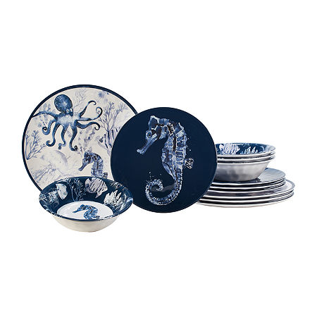 Certified International Sea Life 12 Pc Dinnerware Set  Service For 4 - Miscellaneous