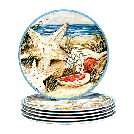 Certified International Seacoast Set of 6 Dinner Plate 11  Service For 6 - Miscellaneous