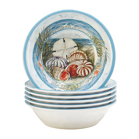 Certified International Seacoast Set of 6 All Purpose Bowl 7.5 x 2  Service For 6 - Miscellaneous