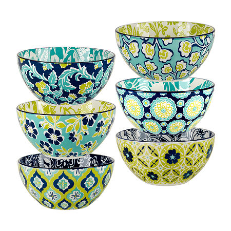 Certified International Tapestry All Purpose Bowls  Set of 6 - Miscellaneous
