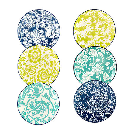 Certified International Tapestry Canape Plates  Set of 6 - Miscellaneous