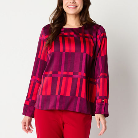 Click here for Liz Claiborne Womens Crew Neck Long Sleeve Satin B... prices