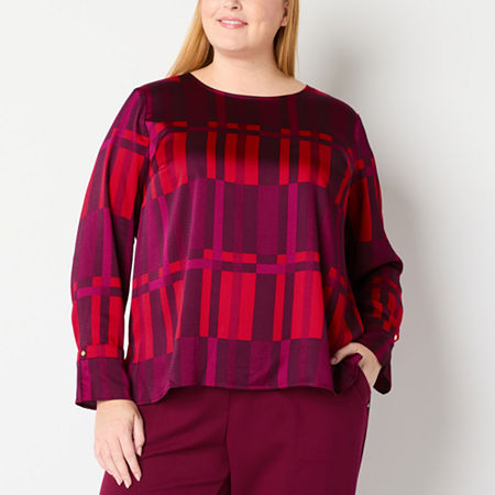 Click here for Liz Claiborne Womens Round Neck Long Sleeve Satin... prices