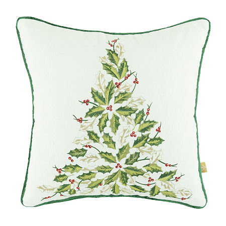 Click here for Lenox Holiday Tree Square Throw Pillow  One Size... prices