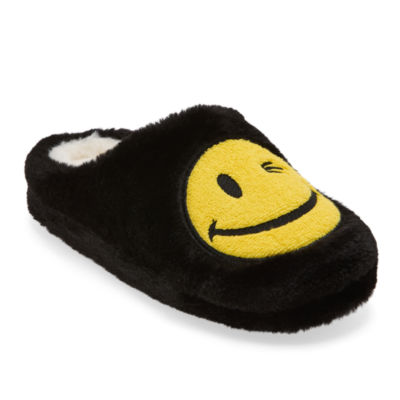Joe Boxer Womens Slip-On Slippers, Color: Black - JCPenney