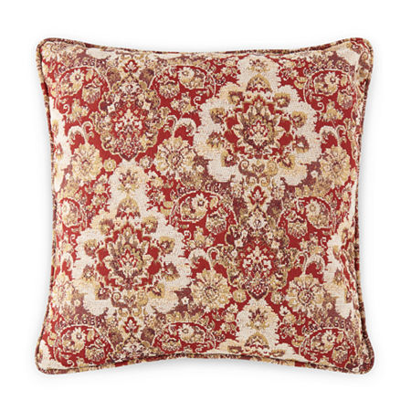 Click here for Paisley Feather Filled Square Throw Pillow  One Si... prices