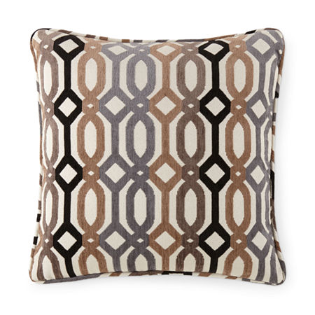 Click here for Geo Feather Filled Square Throw Pillow  One Size... prices