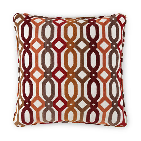 Click here for Geo Feather Filled Square Throw Pillow  One Size... prices