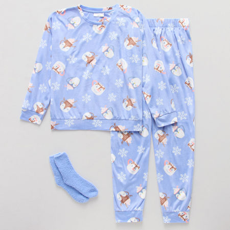Click here for Little & Big Kid Girls Fleece Round Neck Long Slee... prices