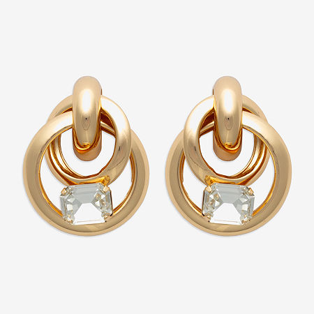 Click here for Bold Elements Gold Tone Womens Drop Earrings  One... prices