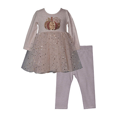 Click here for Bonnie Baby Baby Girls 2-Piece Top and leggings Se... prices