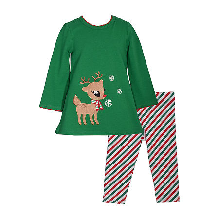 Click here for Bonnie Jean Holiday Baby Girls 2-pc. Legging Set... prices