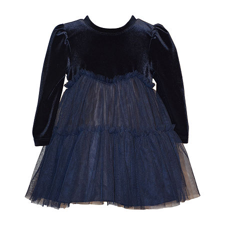 Click here for Bonnie Jean Baby Girls Velvet Tutu Long Sleeve Emp... prices