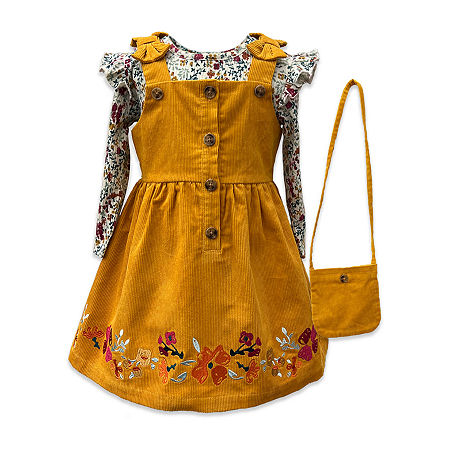 Click here for Blueberi Boulevard Toddler Girls Floral Dress Set... prices