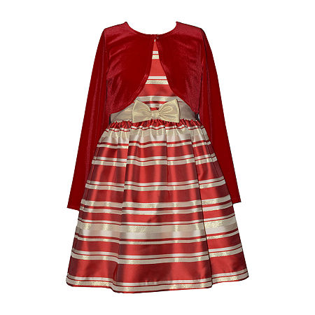 Click here for Bonnie Jean Big Kid Girls Striped Dress Set  12  R... prices