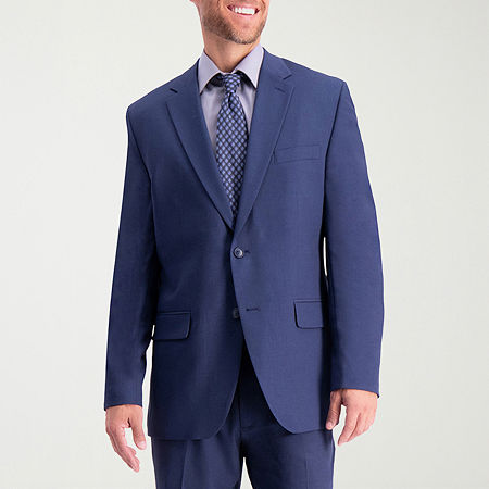 Haggar Mens Travel Performance Suit Separates Jacket - Blue