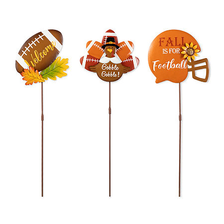 Click here for Glitzhome 24 Metal Football Turkey Thanksgiving Ya... prices