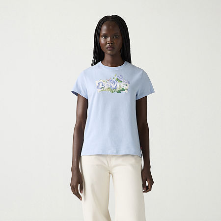 Click here for Levis Womens T-Shirt  Small  Blue prices