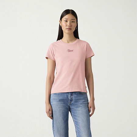 Click here for Levis Womens T-Shirt  Large  Pink prices
