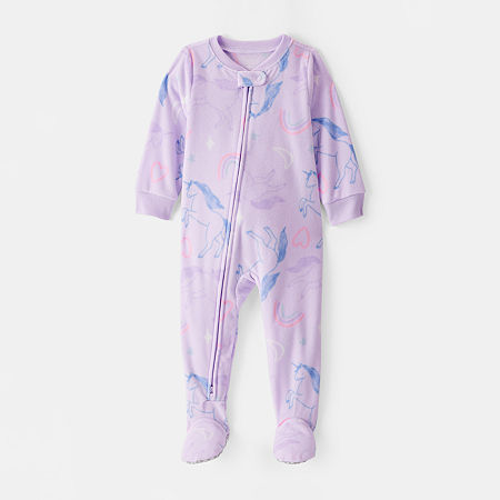 Click here for Carters Toddler Girls Footed Fleece Round Neck Lon... prices