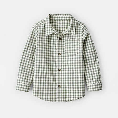 Click here for Carters Toddler Boys Long Sleeve Cuffed Sleeve But... prices