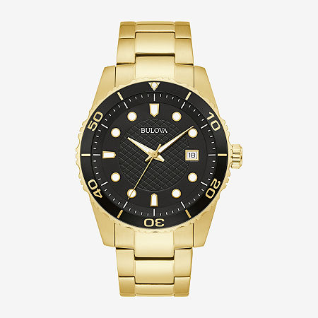 Click here for Bulova Mens Gold Tone Stainless Steel Bracelet Wat... prices