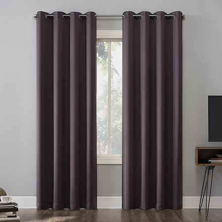 Oslo Theater Grade Extreme 100 Blackout Grommet Curtain Panel - Fig