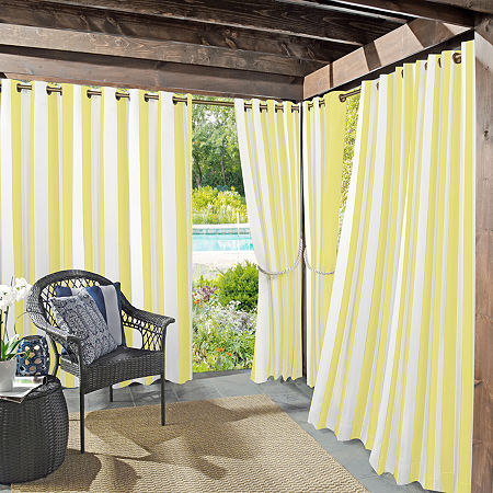 Click here for Sun Zero Valencia Indoor/Outdoor Striped Grommet P... prices