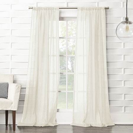 Click here for Lichtenberg Lola Rod Pocket Sheer Single Curtain P... prices