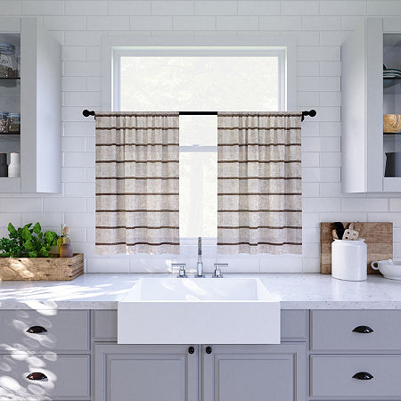 Click here for Clean Window Twill Stripe Anti-Dust 2-pc. Rod Pock... prices
