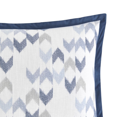 Fieldcrest Herringbone 3-pc. Geometric Comforter Set, Color: Cobalt ...