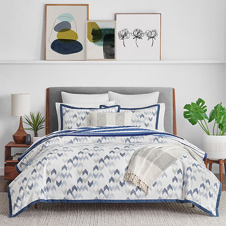 Click here for Fieldcrest Herringbone 3-pc. Geometric Duvet Cover... prices