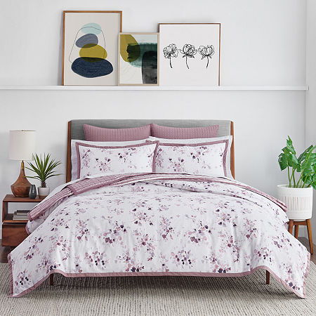 Click here for Fieldcrest Watercolor Floral 3-pc. Floral Comforte... prices