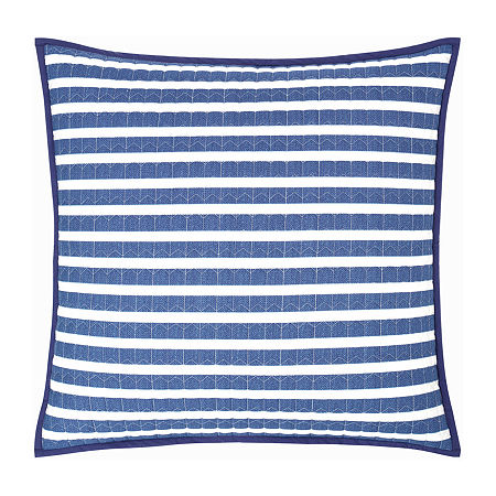 Click here for Fieldcrest Panel Stripe Euro Sham  One Size  Blue prices