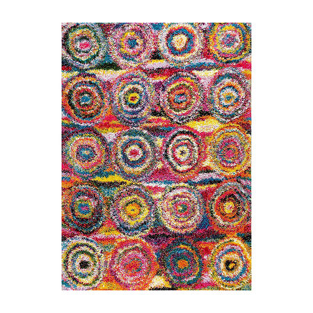 Click here for nuLoom Kindra Circles Shaggy Rug  One Size  Multip... prices