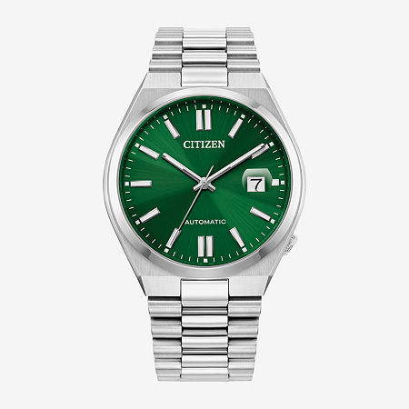 Citizen Mens Tsuyosa Automatic Stainless Steel Bracelet Watch 40mm - Silver-tone