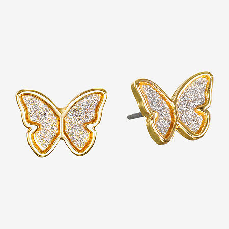 Click here for Bijoux Bar Delicates Gold Tone 12.6mm Butterfly St... prices
