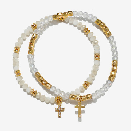 Click here for Bijoux Bar Delicates Gold Tone Womens 2-pc. Bracel... prices