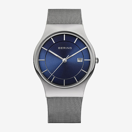 Click here for Bering Mens Gray Mesh Bracelet Watch-11938-003  On... prices