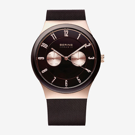 Click here for Bering Mens Multi-Function Brown Stainless Steel B... prices