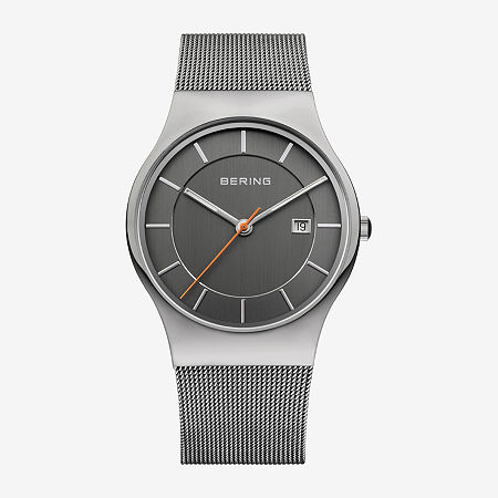 Click here for Bering Mens Gray Stainless Steel Bracelet Watch 11... prices
