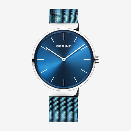 Click here for Bering Mens Blue Stainless Steel Bracelet Watch 16... prices