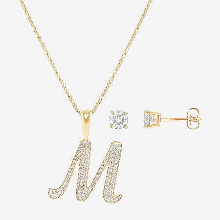 Click here for HADLEY & ROW Initial Womens Cubic Zirconia 14K Gol... prices